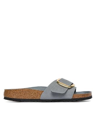 Birkenstock Pantoletten Madrid Big Buckle Hex 1032090 Grau