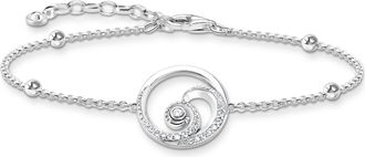 Thomas Sabo Thomas Sabo Armband Welle mit Steinen Recyceltes 925 Silber A2045-051-14-L19V