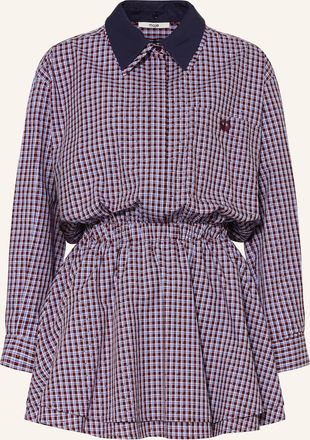 Maje Hemdblusenkleid Mit Abnehmbarem Kragen rot
