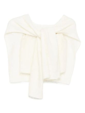 Monse haut &agrave; d&eacute;tail de foulard Cami - Tons neutres