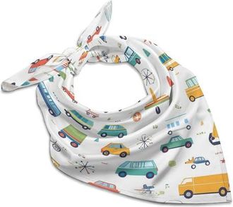 Generic Jolie écharpe carrée en soie légère pour le transport des cheveux, foulard respirant, cadeau pour homme et femme, multicolore, 60x60cm