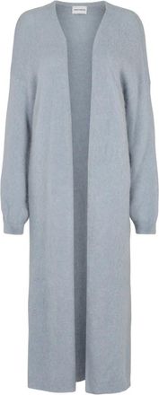 Americandreams Americandreams, Femme, Pulls, Bleu, Taille: ONE Size June Long Alpaca Cardigan