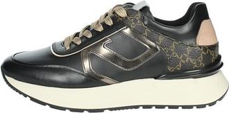 Nero Giardini I308350D Baskets pour femme en cuir, Noir, 38 EU