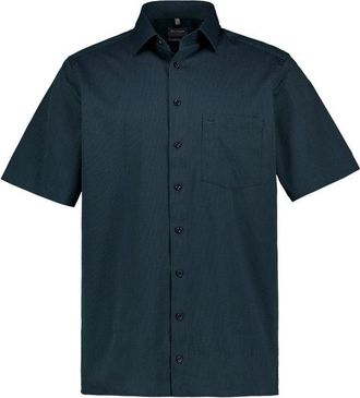 Olymp Herren Kurzarmhemd gr&uuml;n Baumwolle