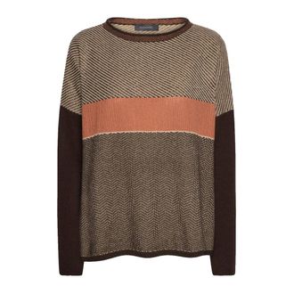Elena Miro Pull en pure laine - Femme - Pulls - Brun - Taille: 38 FR