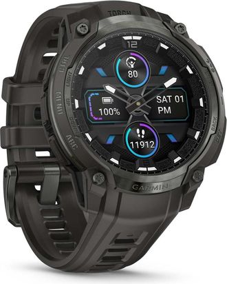 Garmin Instinct Crossover AMOLED Anthrazitgrau Herrenuhr 010-03398-00