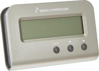 TFA Dostmann Funk-Wecker digital, 60.2513.01, Weckalarm mit Snooze-Funktion, klein und handlich, Hintergrundbeleuchtung, schwarz