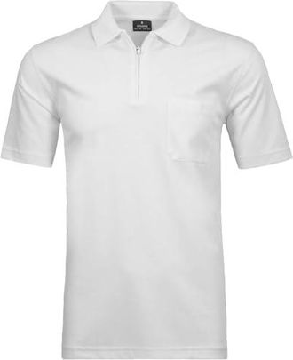 Ragman Ragman Polo &agrave; fermeture &Eacute;clair pour homme, Blanc., XXL