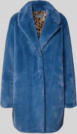 White Label Mantel mit Kunstfellbesatz