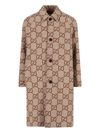 Gucci Monogram Logo Coat