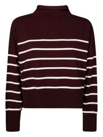 8pm Anne Strick mit Querstreifen - Braun