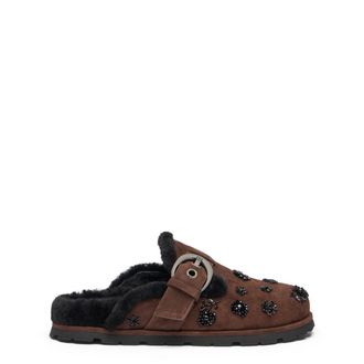 Stuart Weitzman Chrystie Shearling Mule - - Shoes - Damen - Braun - 41 EU