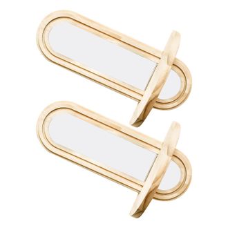 Yarnow 2 St&uuml;ck Wandregale aus Holz mit Acryl Spiegel Pflanzenst&auml;nder und Ablage f&uuml;r Wohnzimmer Schlafzimmer und Bad