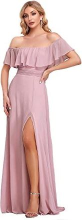Ever-pretty Fendue Robe de Demoiselle dhonneur Soir&eacute;e Femme Longue C&eacute;r&eacute;monie Mauve 48