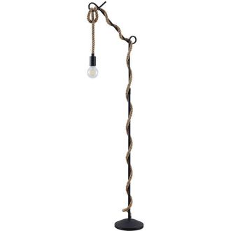 Lucande Lampadaire Ropina en m&eacute;tal pour salon & salle &agrave; manger