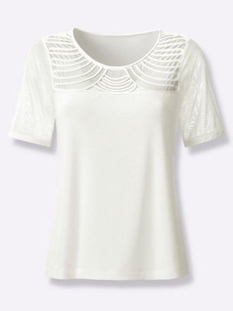 Cr&eacute;ation L T-Shirt Mesh-Shirt Kurzarm