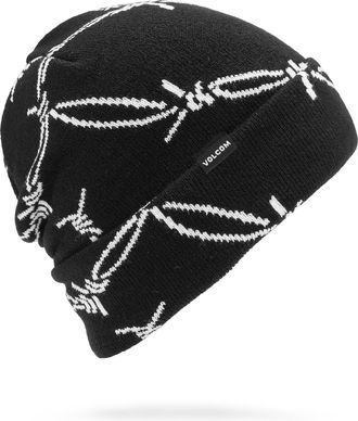 Volcom Herren Stone Funk Roll Over Beanie, Schwarz S5, Einheitsgröße