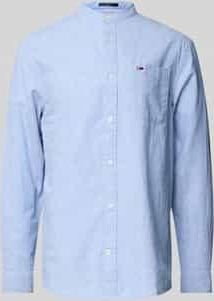 Tommy Jeans Regular Fit Freizeithemd aus Baumwoll-Leinen-Mix