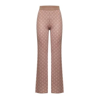 Silvian Heach Femme, Pantalons, Rose, Taille: 38 FR Pantalon évasé avec texture en relief