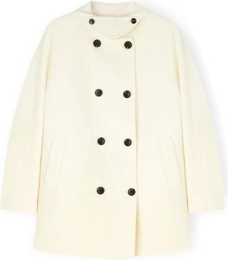 Motivi Femme, Manteaux, Blanc, Taille: 36 FR Manteau style kimono