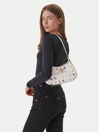 Guess Handtasche Emelie Logo HWGM99 28180 Wei&szlig;