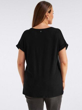 Sheego T-Shirt Shirt-Bluse Kurzarm