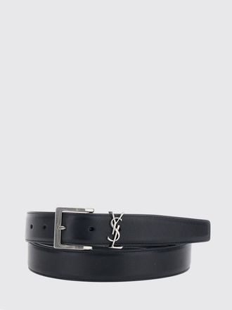 Saint Laurent Ceinture Cassandre en cuir de veau avec monogramme YSL