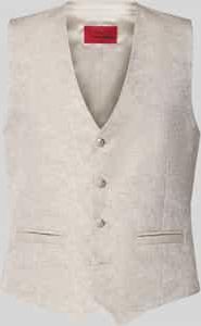 Wilvorst Weste mit V-Ausschnitt und Paspeltaschen