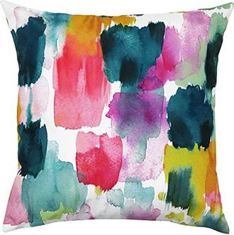 furn. Evans Lichfield Aquarelle Outdoor-Polyester-gefülltes Kissen, Ocker, 43 x 43cm