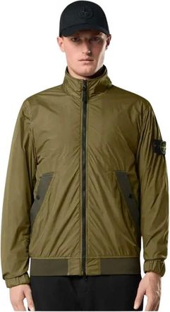 Stone Island Homme, Vestes, Vert, Taille: XL Crinkle Reps NY Jacket