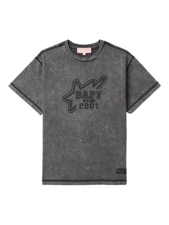 Bapy by A Bathing Ape t-shirt en coton à logo imprimé - Gris
