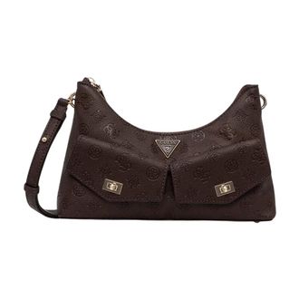 Guess Blake Hobo - Femme - Sacs - Brun - Taille: ONE Size