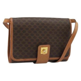 Celine Pre-owned Vintage Macadam Sac Bandouli&egrave;re - Femme - Pre-owned - Brun - Taille: ONE Size