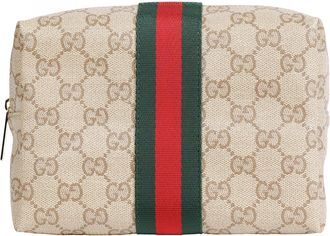 Gucci Coated GG Canvas and Web Cosmetics Case