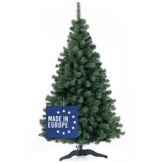 Decoking K&uuml;nstlicher Weihnachtsbaum 150 cm Gr&uuml;n &Oslash;85 cm PVC mit St&auml;nder Hergestellt in der EU