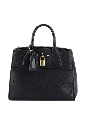 Louis Vuitton City Steamer Handbag Leather PM satchel - Noir