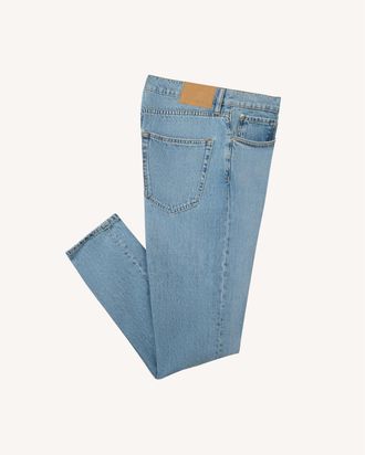 Faguo Jean denim clair coton - DENIM TAPERED