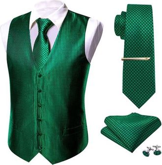 Barry.Wang Gilet - Homme - Vert - XX-Large