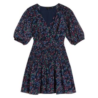 Ted Baker Casadee Wickelkleid Kittel Panel für Damen (Marineblau)