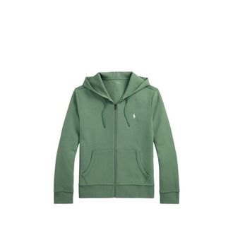 Polo Ralph Lauren Kapuzenpullover mit durchgehendem Rei&szlig;verschluss in Beige