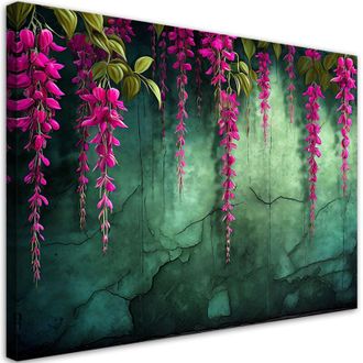 Feeby Tableau sur toile Tableau sur toile Suspension de fleurs 100x70