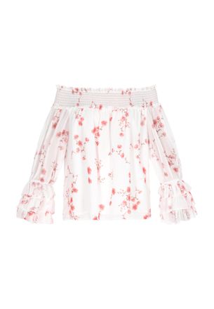 Faina Bluse Frauen Wei&szlig;