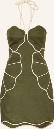 Farm Rio Farm Rio Kleid Green Wavy Mit Leinen gruen