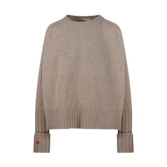 Tory Burch Merino Wollpullover - - Knitwear - Damen - Beige - S