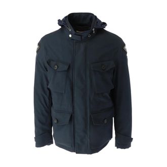 Blauer Blaue Kapuzenjacke Herbst/Winter - - Jackets - Herren - Blau - M