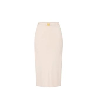 Elisabetta Franchi Damen, R&ouml;cke, Beige, XLGr&ouml;&szlig;e