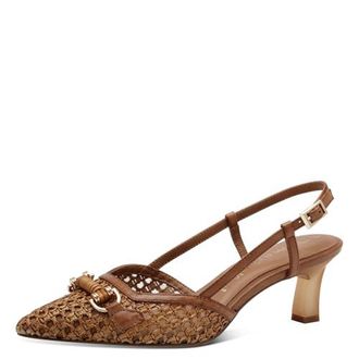 Tamaris Damen 1-29634-44 Chaussures d&eacute;collet&eacute; Femme, Marron cognac, 36 EU
