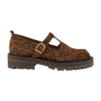 Maison Toufet Femme, Chaussures, Brun, Taille: 37 EU Mocassins en Cuir Artisanaux avec Mors en Or