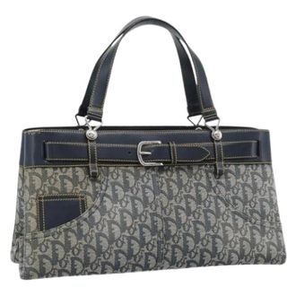 Dior Pre-owned Trotter Canvas Hand Bag - - Pre-owned - Damen - Blau - ONE SIZE
