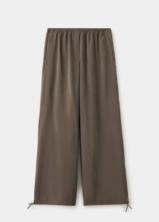 Mango Haremshose mit elastischem Taillenbund schokolade - Damen - XS - MANGO